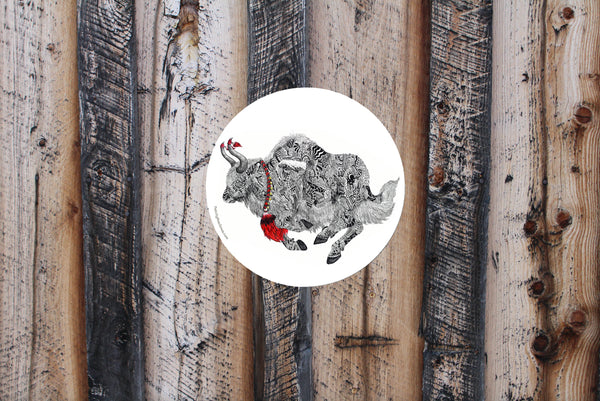 "Doodle Yak" Vinyl Stickers - FJ Creations